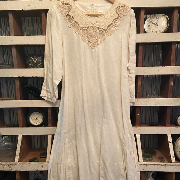 Buy Vintage Cotton Paper White Dress